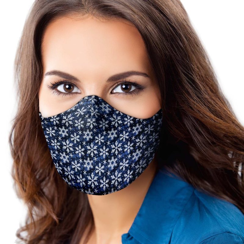 Navy Blue Designer Face Mask - Giftington